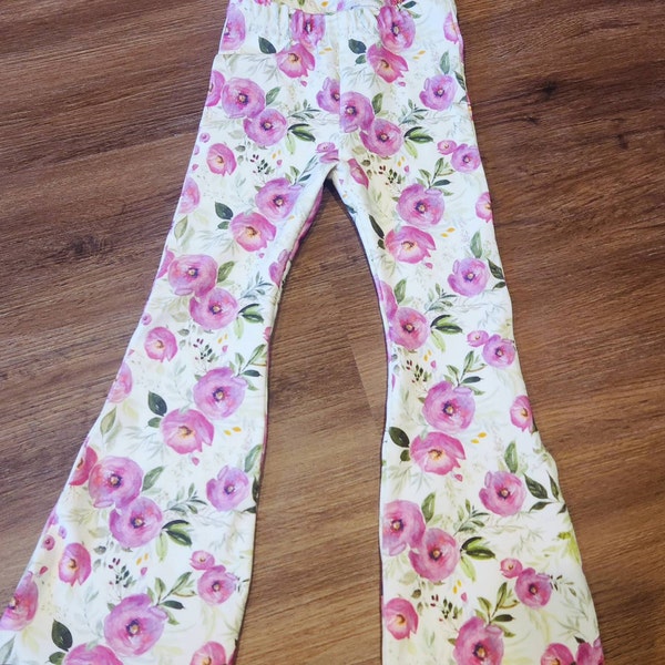 Flare Leggings Sewing Pattern for Children, Bell Bottom Pants Pattern ...