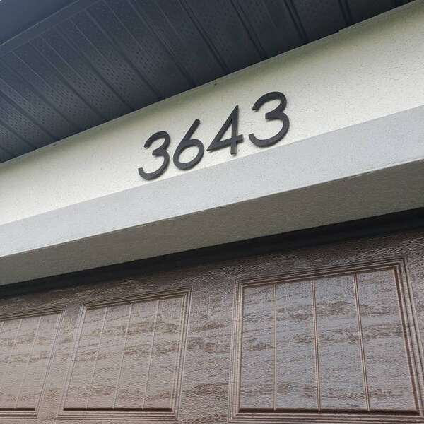 6 Inch Modern House Numbers Letters - Etsy