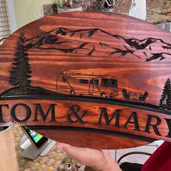 RV Sign / Camper Sign/ Personalized Camper Sign/ Campground Sign ...