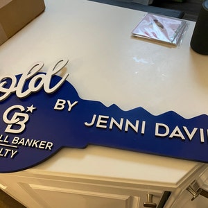 Realtor Sold Key Sign Key Shape Sold Sign Realtor Key Photo | Etsy