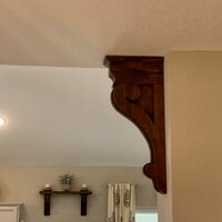 Pair 2, Solid Wood Corbels, Wooden Corbels, Corbels for Mantle, Kitchen Island Corbels, Vent ...