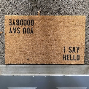 Hello Goodbye Doormat, Hello Doormat, Hello Goodbye Door Mat, Beatles ...