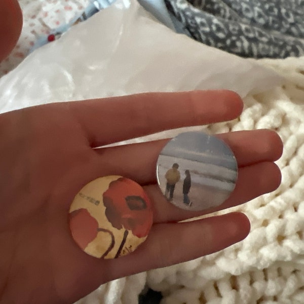 Set of Two Lamp Button Pins - Etsy