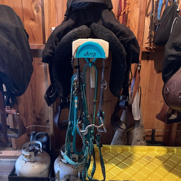 Wall Mount for Hanging Adjustable Bridle Holders - Indoor Storage for ...