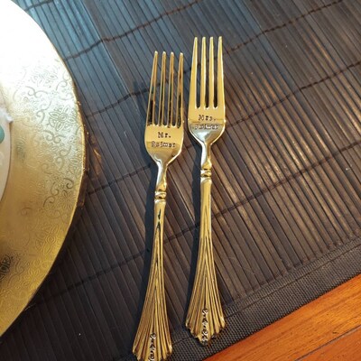 Dinglehopper Fork Ariel Inspired Little Mermaid Theme Party Handstamped ...