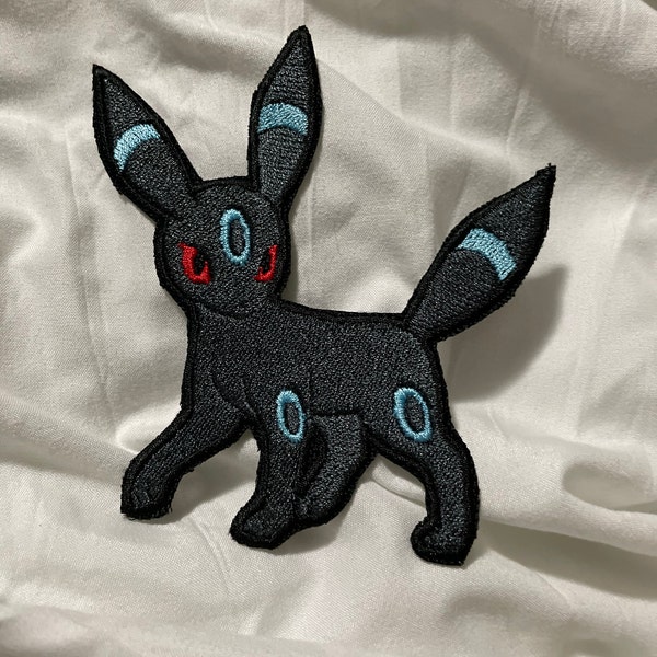 Umbreon - Iron on Patch - Shiny Metallic Embroidered. Pokemon Patch. - Etsy