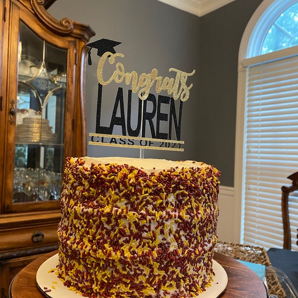 2024 Graduation Cake Topper Personalized Graduation Cake Topper ...