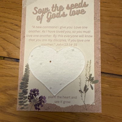 25 Plantable Seed Paper Hearts for Gift Tags or Eco Friendly Wedding ...
