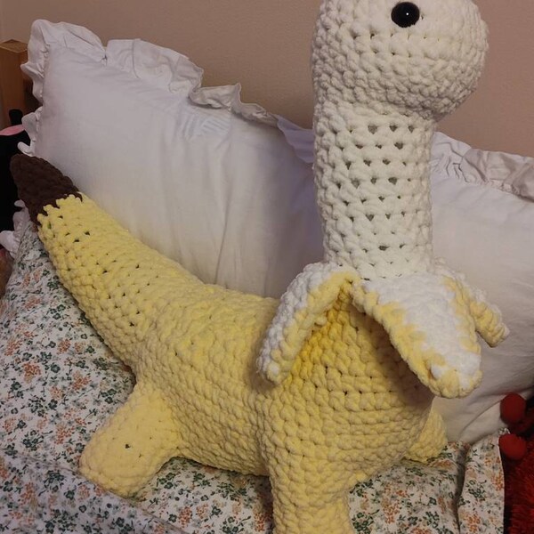 Bananasaurus Dinosaur NO SEW Crochet Pattern - Etsy