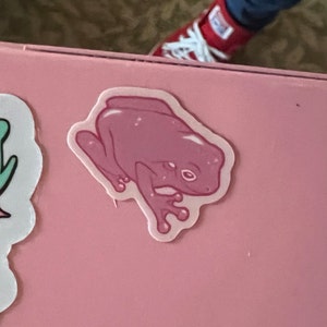 Small Orange Frog Mini Stickers Waterproof Waterbottle Stickers Tiny ...