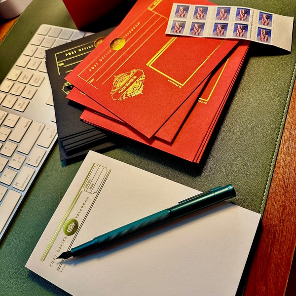 Stationary Letter Set With Gold Foil A7 Envelopes and Writing Sheets ...