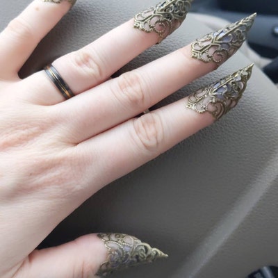 Bronze or Copper Witch Claws // Set of 5 // Nail Armor - Etsy