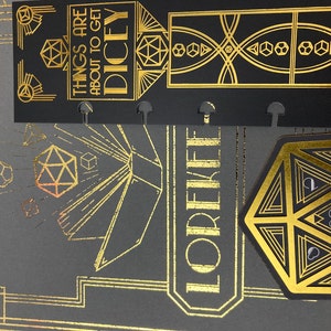 Dice Gold Foil Covers for Player's Notebook - Etsy