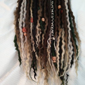 Dark Sprite Half Set of Wool Dreadlocks | Etsy