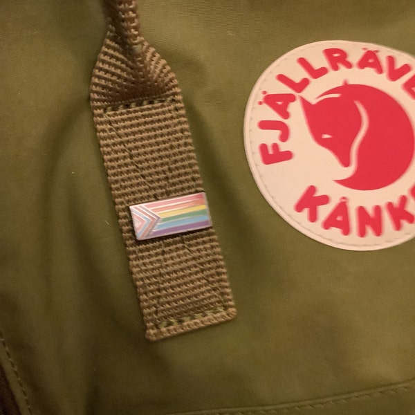 Progress Pride Flag Pin — Enamel Badge Rainbow Inclusive Gay LGBT ...