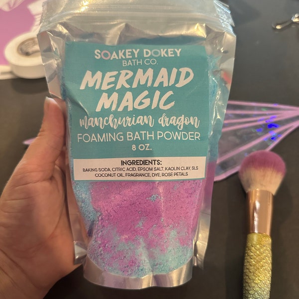 Foaming Bath Powder, Fizzy Bath Soak, Bath Salt, Bath Bomb Powder, Bath ...