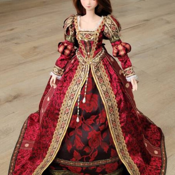 DD, Smartdoll, BJD Dress Set-european Classic Dress-cherry Blossom - Etsy