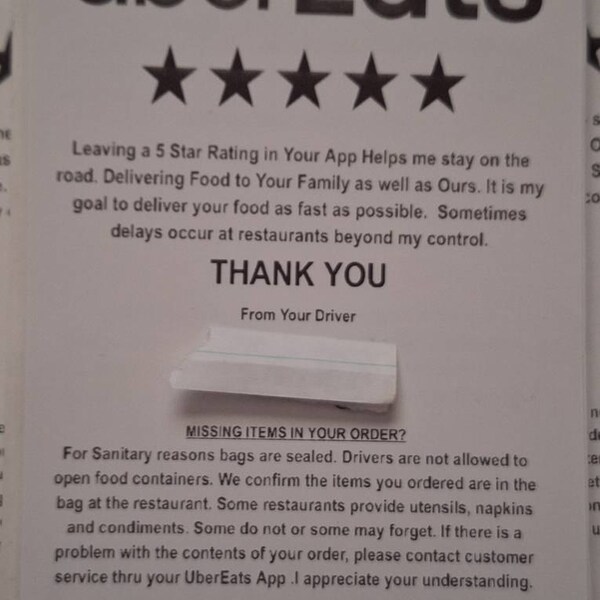 350 Personalized Labels Doordash, Grubhub, Ubereats, Spark Delivery ...