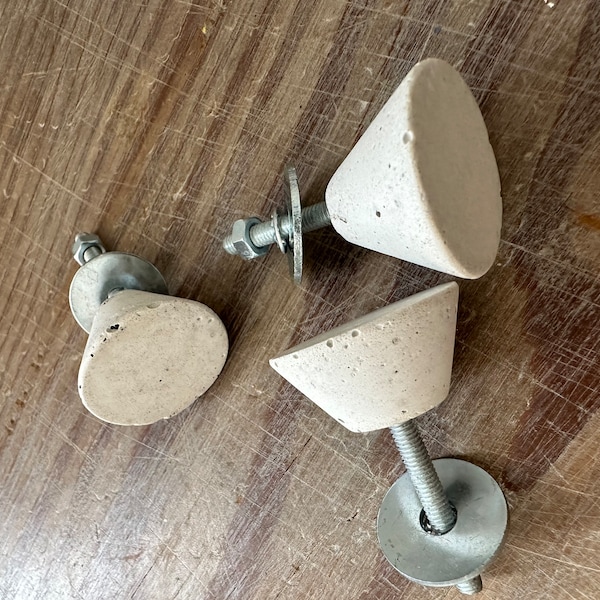 Marble Effect Concrete Cabinet Knob White Concrete Cabinet Knobs Concrete Knobs Knobs Drawer ...
