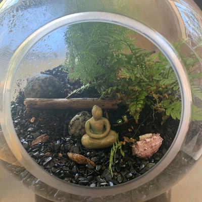 Magic Manny Mushroom, Altar Totem, Tiny Garden Art, Unique Spirit Guide ...