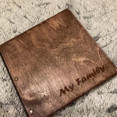 Personalized Photo Album, Custom Wooden Box, Lay Flat Photo Book ...