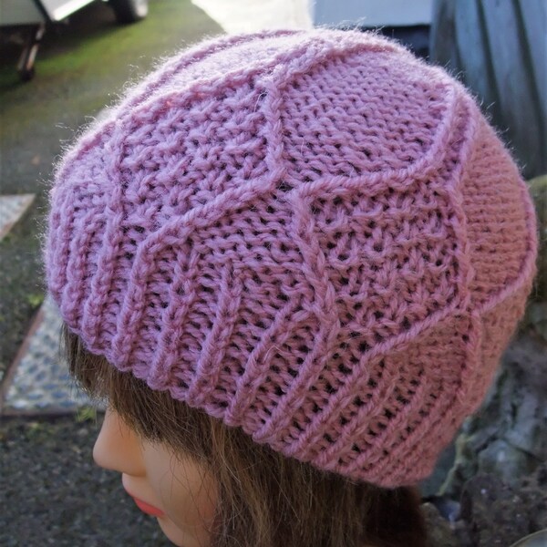 Knitting Pattern, Berwick Beanie, PDF Digital Download, Aran, Child ...