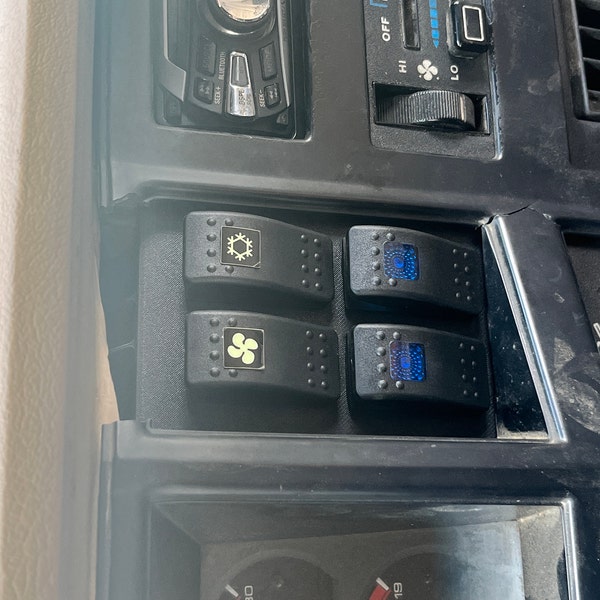 Jeep Wrangler TJ LJ Stepped Switch Panel Fits 6 OEM & 4 Carling ...