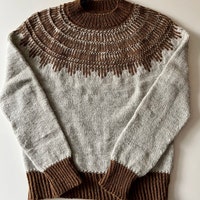 INTO THE WILD Sweater Pattern Womens Sweater Knitting Pattern Round ...