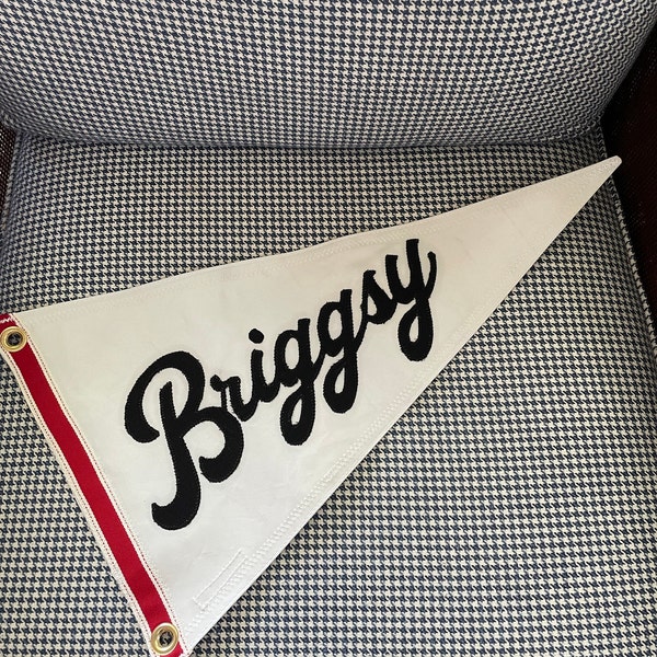 Custom Boat Pennant: Upcycled Sailcloth Nautical Flag - Etsy