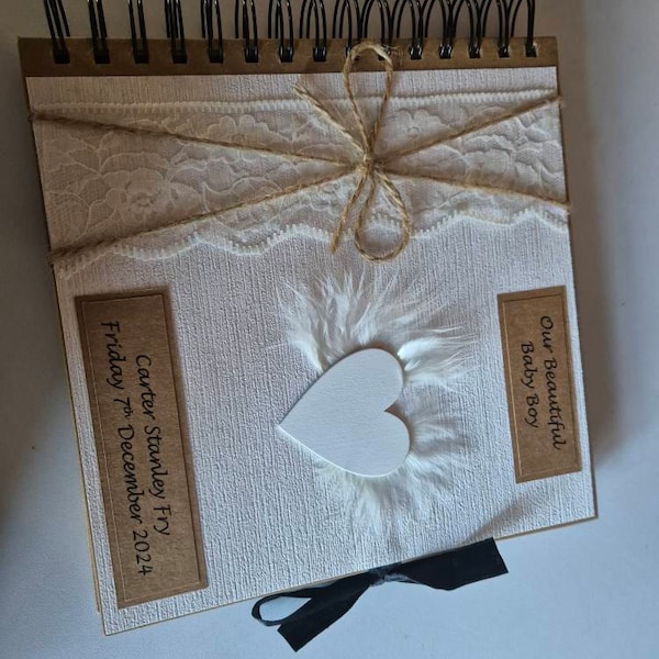 Letters to the Bride Personalisation Album, Handmade Brides Keepsake ...