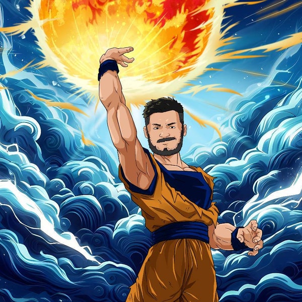 Personalized Family Yellow Portrait From the Photo, Custom Yellow ...