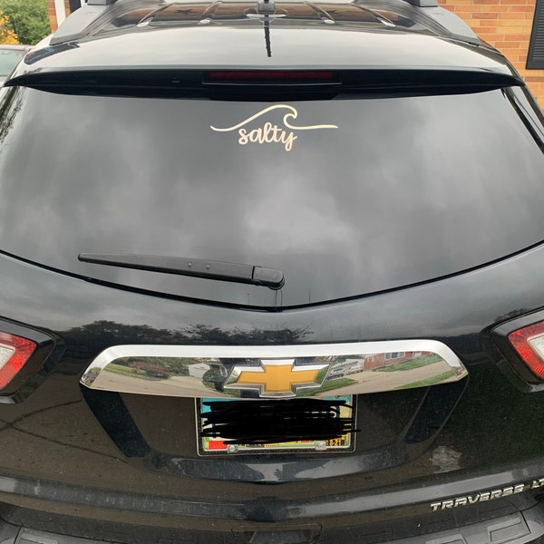 Salty Wave Vinyl Decal, Beach Decals for Cups, Ocean Wave, Salt Beach ...