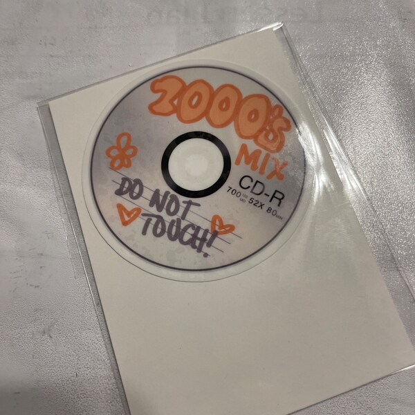 2000s CD Mix Sticker, Sticker for Millennials - Etsy