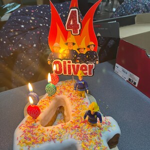 Fireman Sam Personalised Cake Topper 3d - Etsy UK