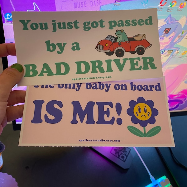 Baby on Board Bumper Sticker for Gen Z, "the Only Baby on Board is Me ...