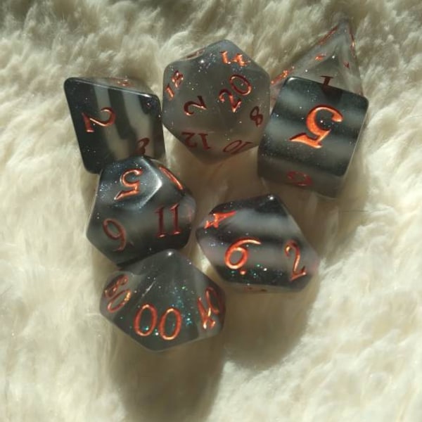 Shadowy Forest Dnd Dice Set, Polyhedral Dice, D&D Dice, Dungeons and ...