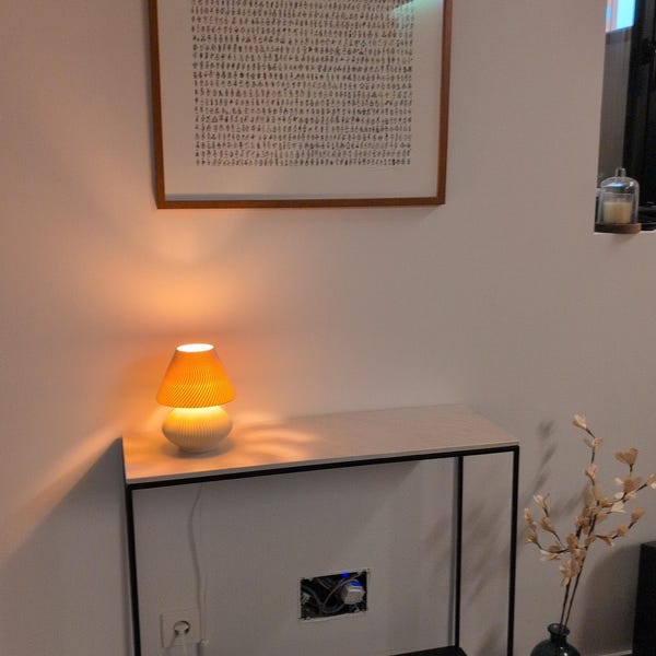 KERO - Space Age Table Lamp | Warm Amber Light | Recycled Plastic ...