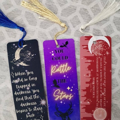 SJM Bookmark Bundle ACOTAR Crescent City Throne of Glass Gifts for Her ...
