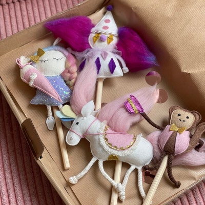 Pastel Fairies Puppet Theatre Set With Puppets - Etsy
