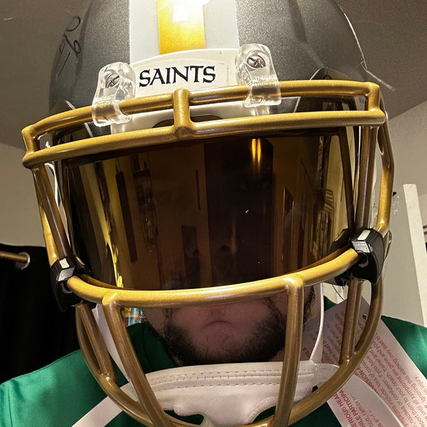 Precision Football Helmet Visor, Mirror Chrome - Etsy