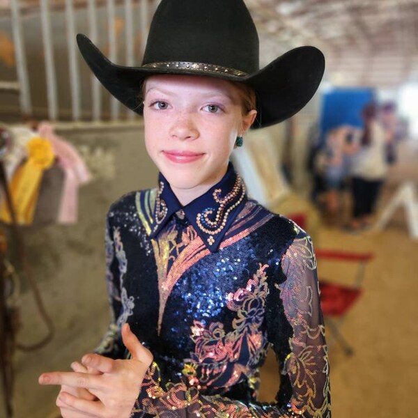 Black Aces - Women's Western Show Shirt - Horse Show Clothes ...