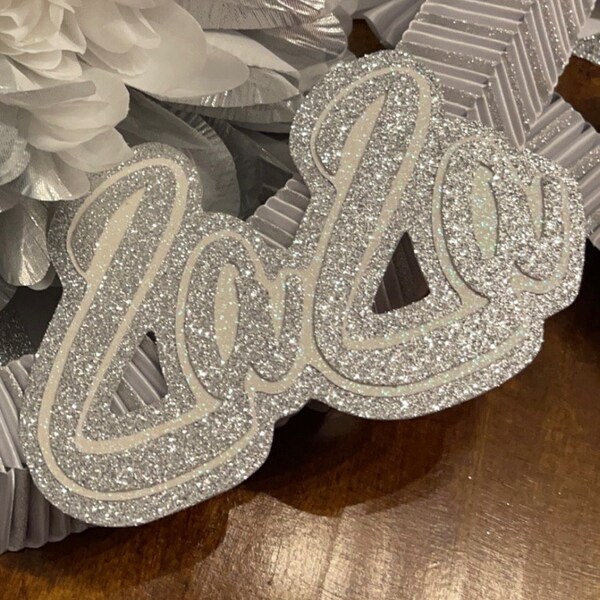 Name for Homecoming Mum - Glitter Decal - Cut Out - Etsy