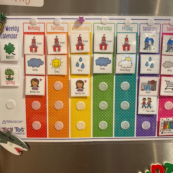 Weekly Visual Calendar (includes 264 Cards) - Etsy