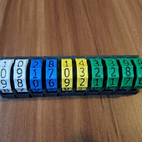 Compact Point Counter 3 Wheels for Board Games, Role Playing Games ...