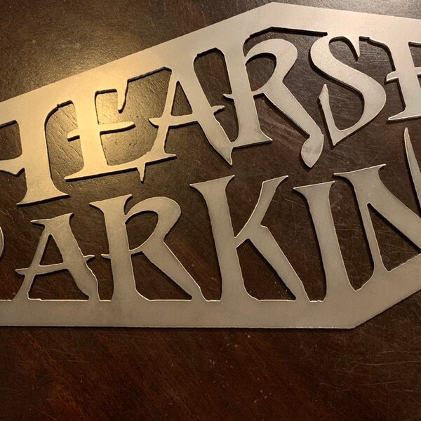Hearse Parking Only Metal Sign - Etsy
