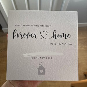 Personalised Congratulations on Your First Home Card, First Home ...