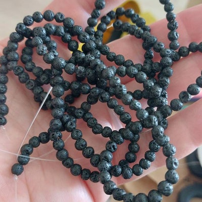 Brown Lava Stone Volcanic Lava Bead Rocks Diffuser Oil Round Bead ...