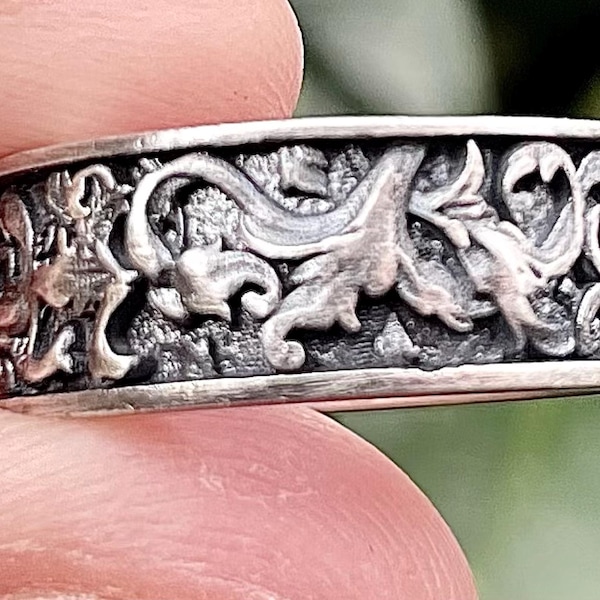 Sterling Silver Alexander the Great Coin Ring, Archaic Ring With ...