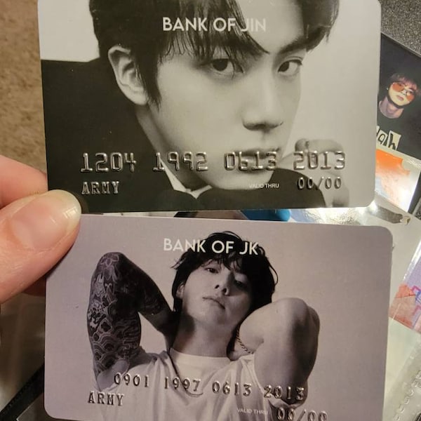 BANK of JK CARD | Jungkook Bts Bangtan Photocard - Etsy