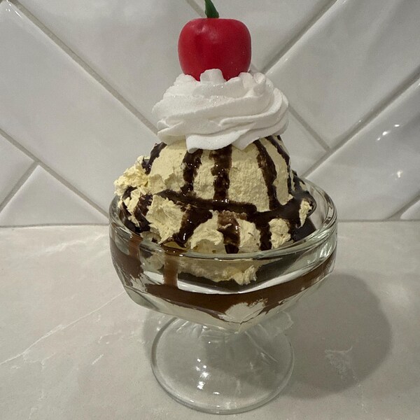 Old Fashioned Faux Icecream Sundae - Etsy